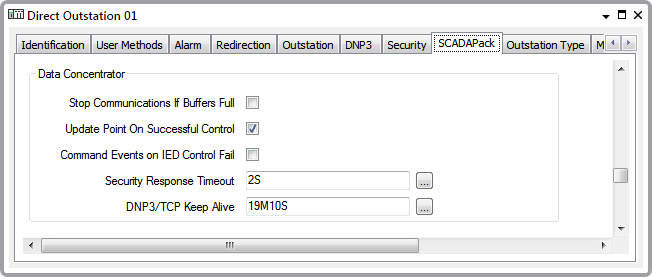 DNP3 SCADAPack Driver Guide - Configure Data Concentrator Properties (Configuring DNP3 SCADAPack ...